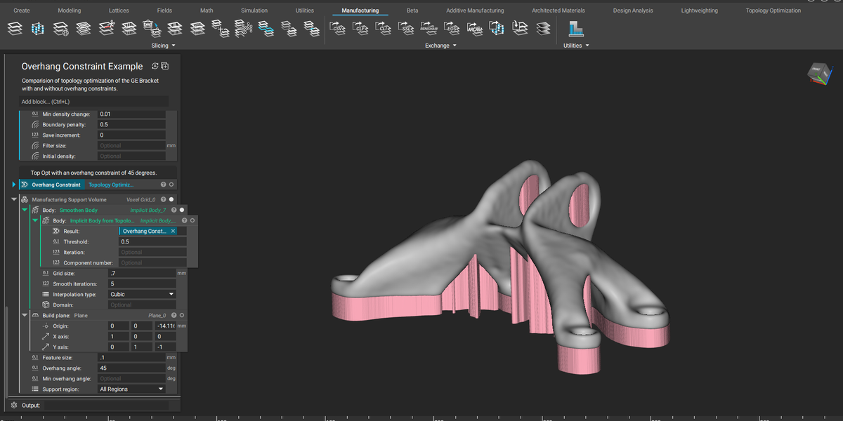 Topology Optimization Additive Manufacturing Constraints In Ntopology